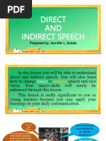 A Detailed Lesson Plan in Direct and Indirect Speech | PDF | Grammar ...