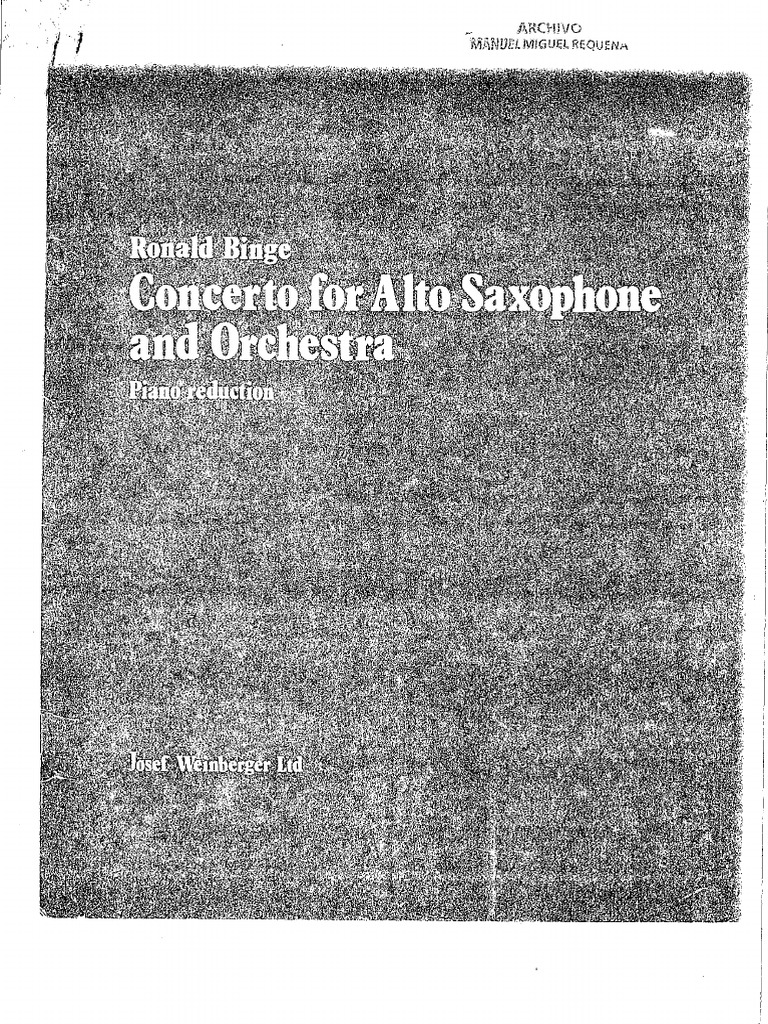 Ronald Binge. Piano - Buena | PDF