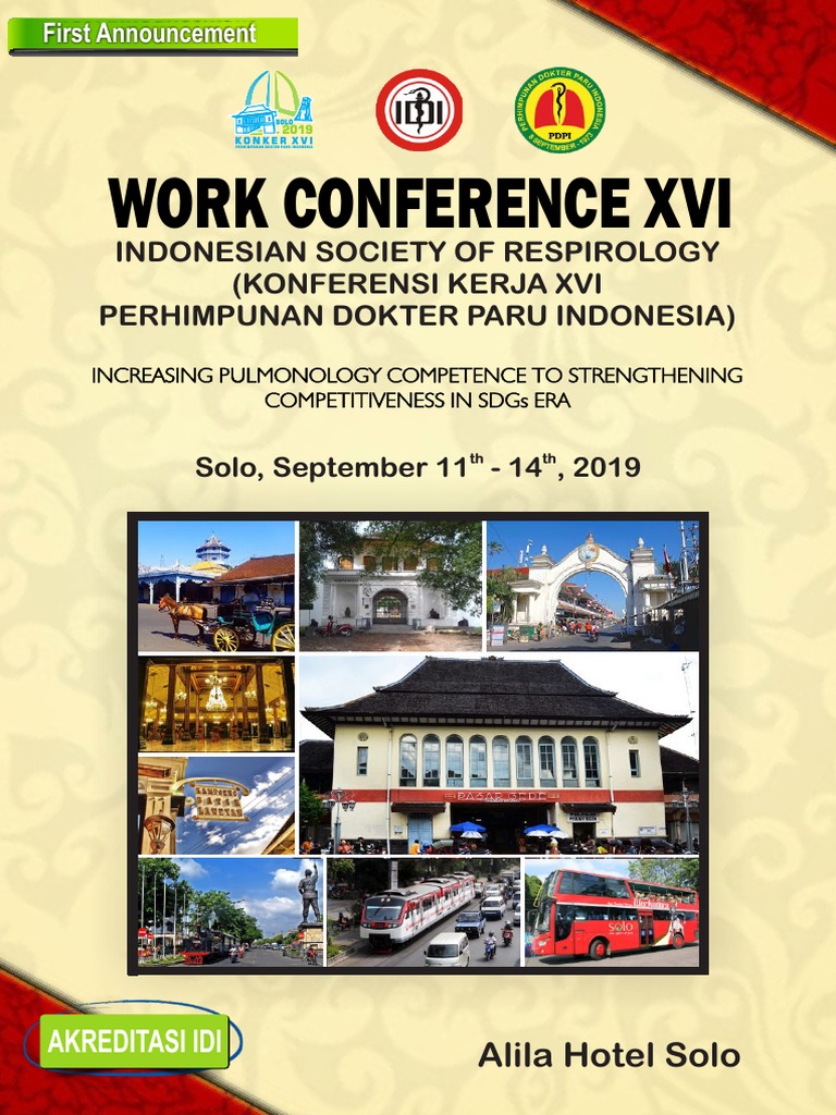 1st Announcement KONKER PDPI 2019 PDF | PDF | Pulmonology | Medicine