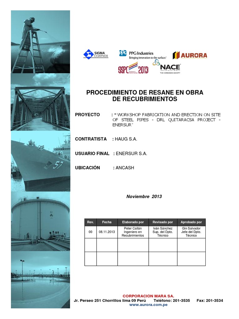 Procedimiento de Resane en Obra | PDF | Revestimiento | Pintar