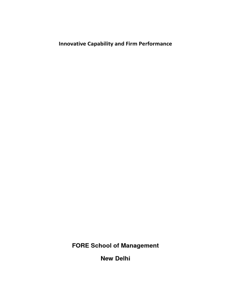 Questionnaire For Measuring Innovation Capability of Organization ...