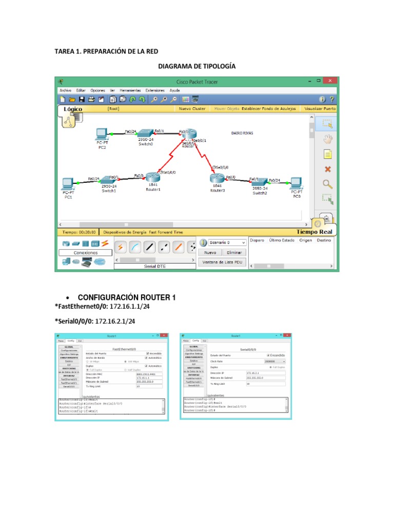 Tarea 2 | PDF | Dirección IP | Enrutador (Computación)