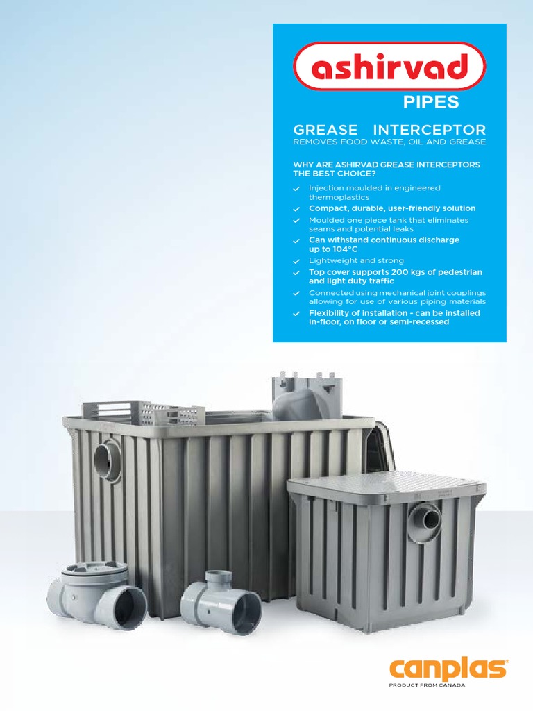 Grease Interceptors for Kitchens | PDF | Building Engineering | Civil Engineering