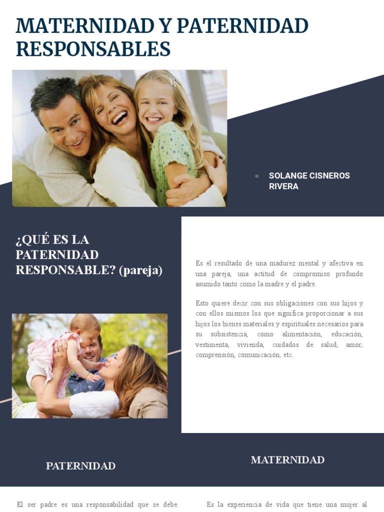 Maternidad y Paternidad Responsable | Descargar gratis PDF | Familia | Amor