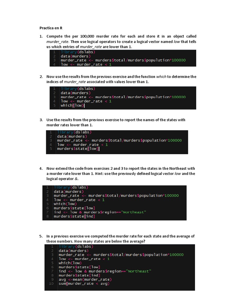 Practica Usando R | PDF | Function (Mathematics) | Computer Programming