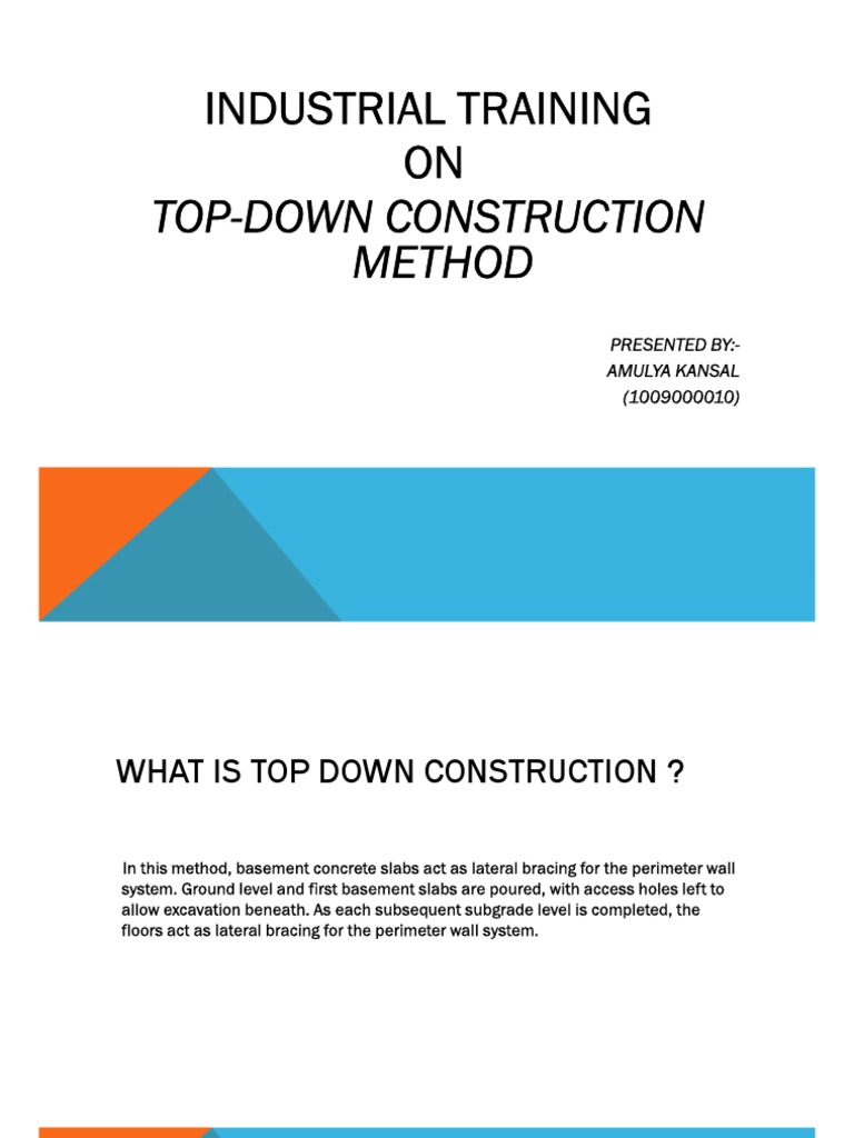 Top-Down Construction Method Overview | PDF