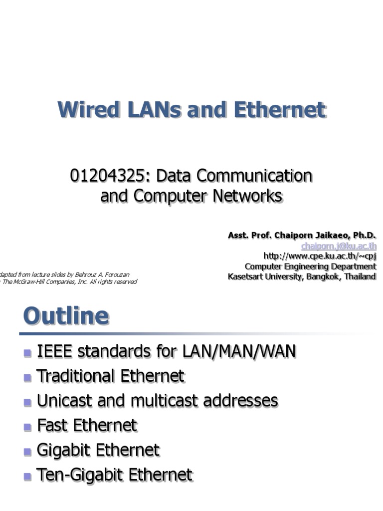 Wired LAN | PDF | Ethernet | Computer Network