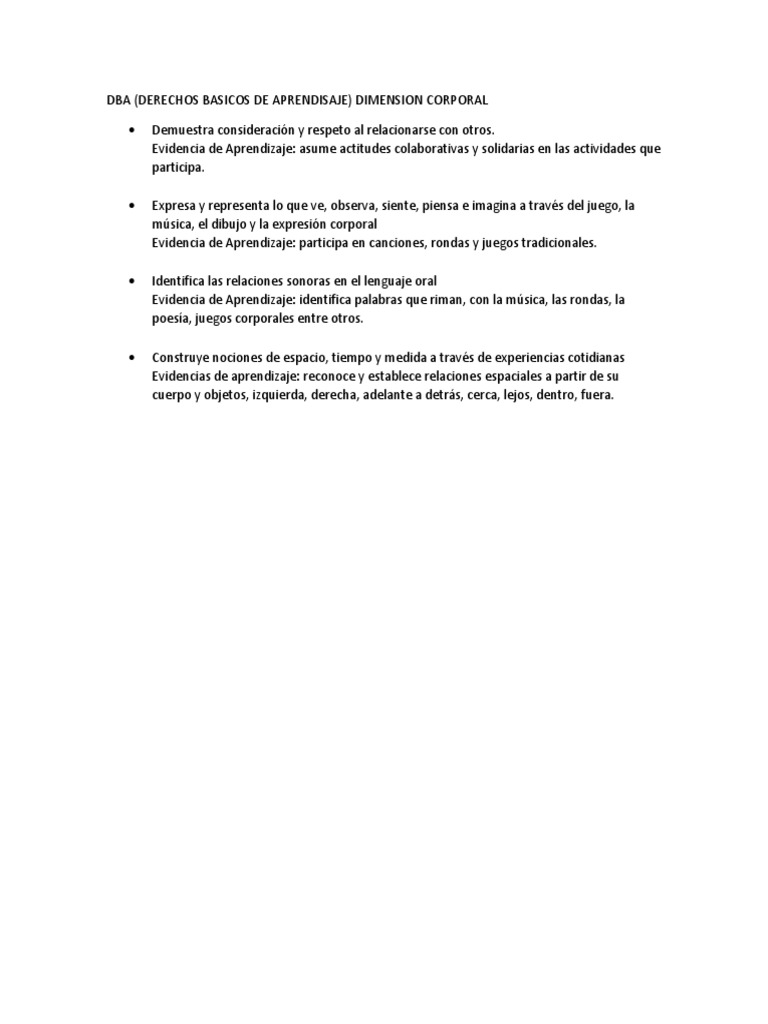 Dimensión Corporal en Preescolar | PDF | Arte