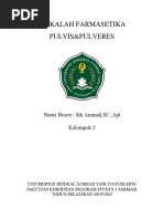 Perbedaan Pulvis dan Pulveres Obat | PDF