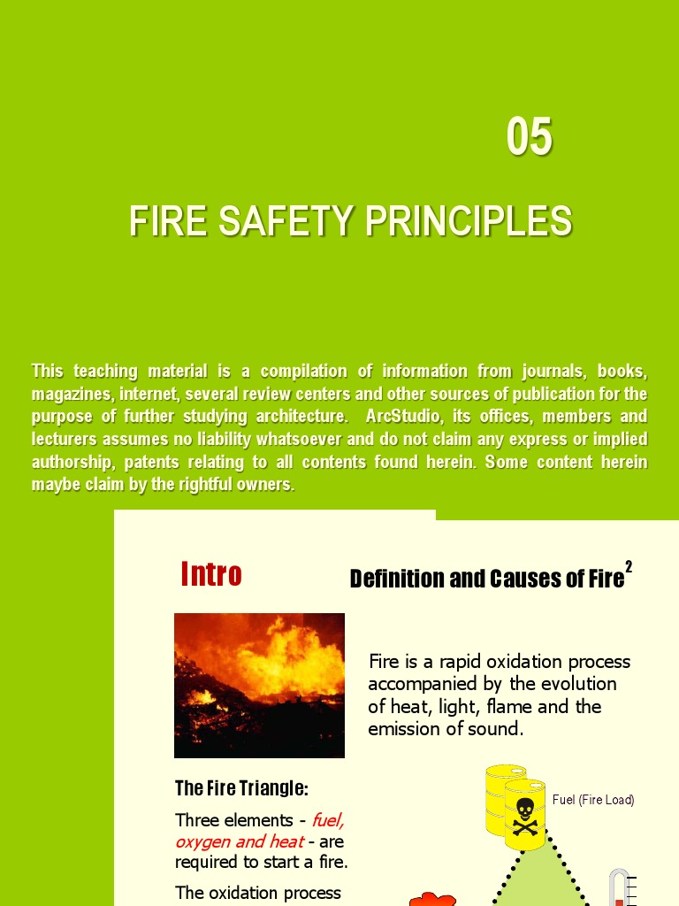 05-Fire Safety Principles | PDF | Fires | Combustion