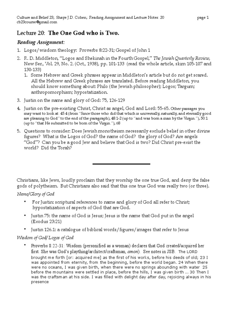 Cristianos Del Primer Siglo ¿Eran Trinitarios o Binitarios? | PDF ...