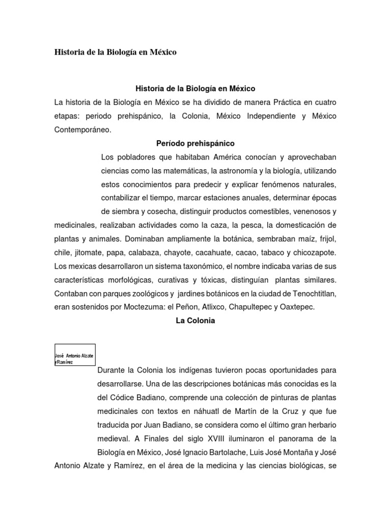 Historia de La Biología en México | PDF | Evolución | Genética de ...