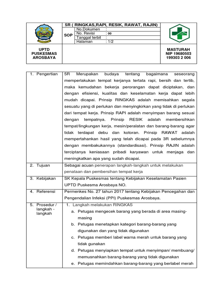 5R-prinsip-kebersihan-tempat-kerja | PDF