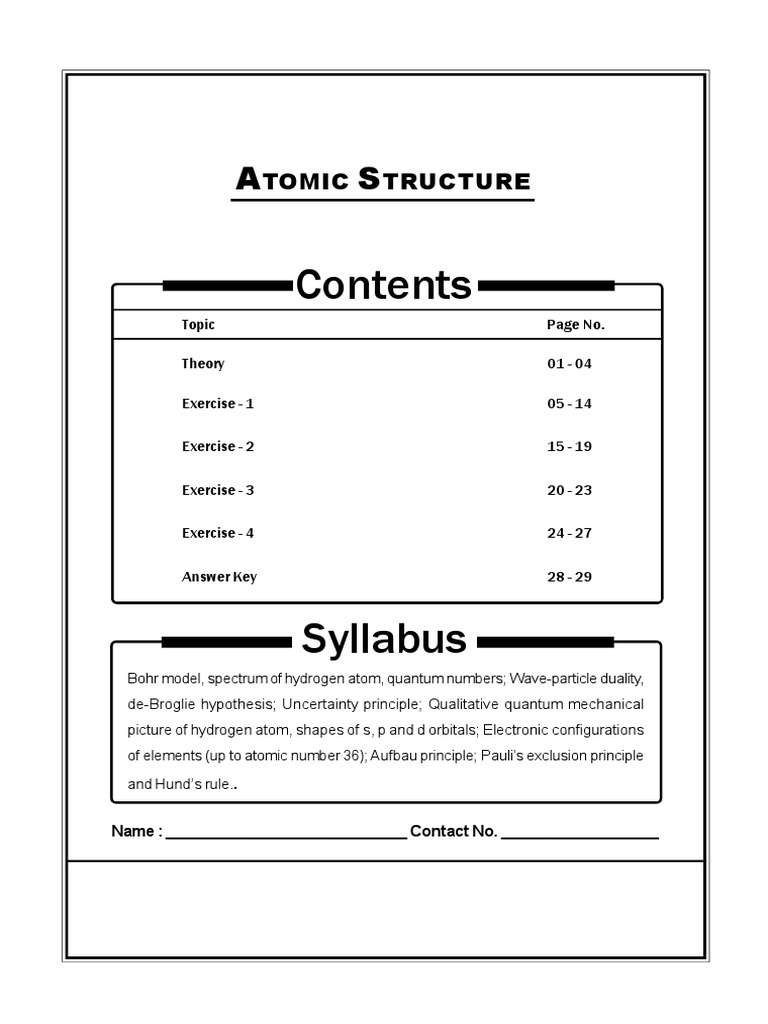 Atomic Structure | PDF | Atomic Orbital | Electron
