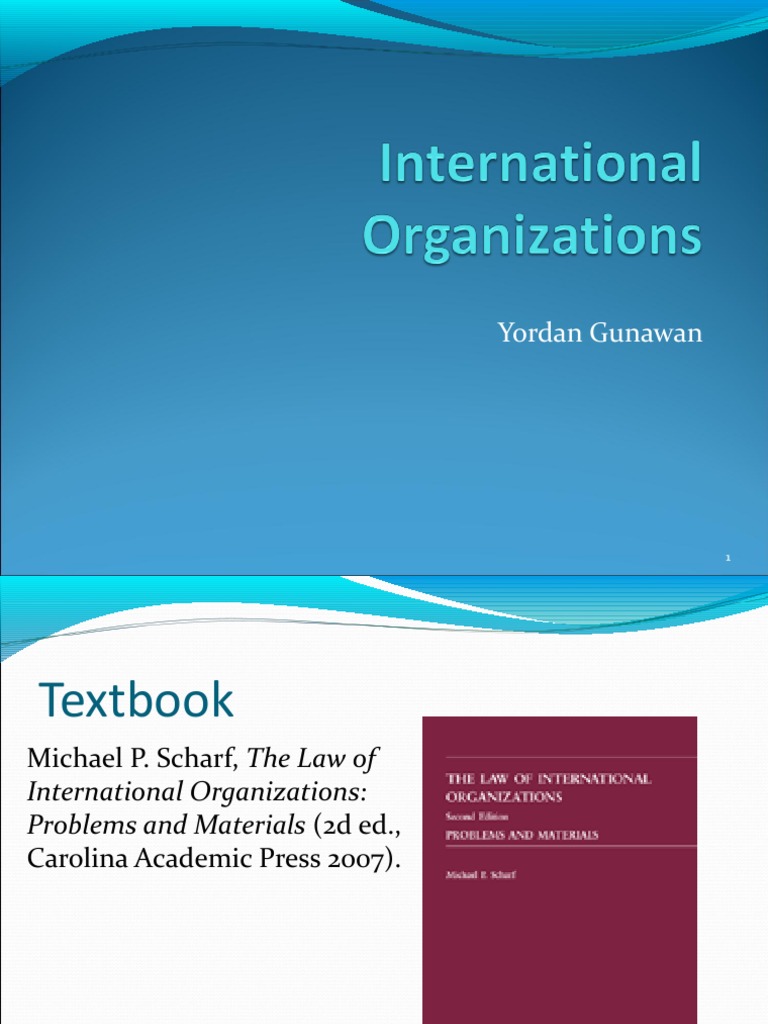 Navigating the Complex Legal Landscape of International Organizations ...