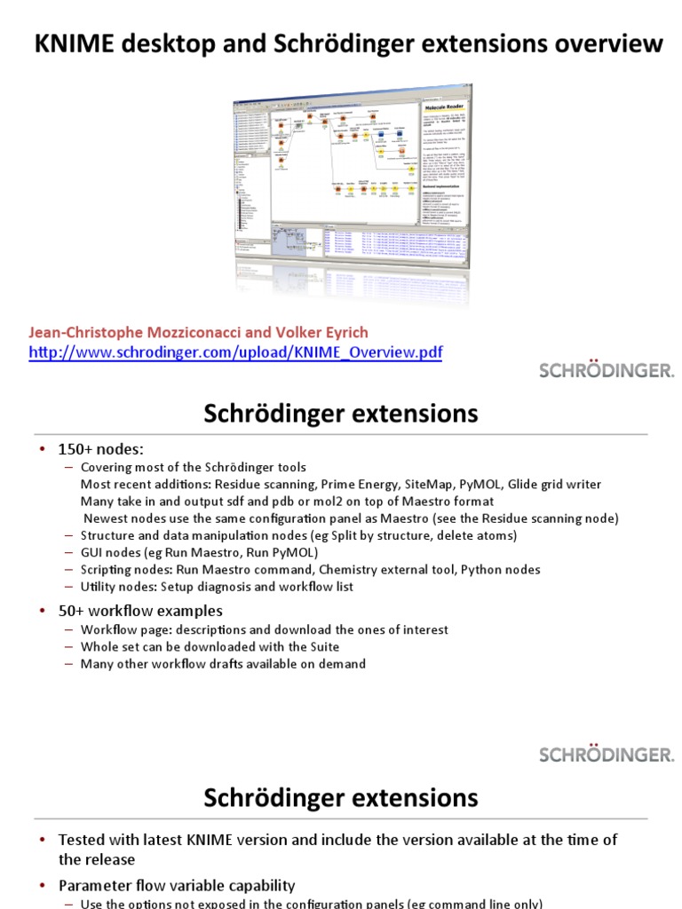 Knime Overview PDF | PDF | Docking (Molecular) | Microsoft Excel