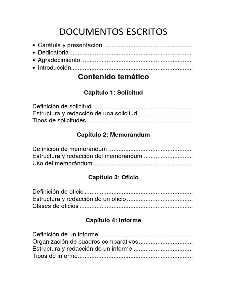 Documentos Escritos | PDF