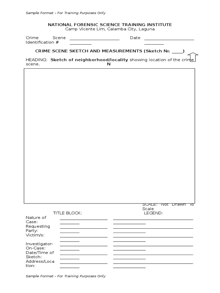 Crime Scene Sketches and Measurements | PDF | Crime Scene | Law ...