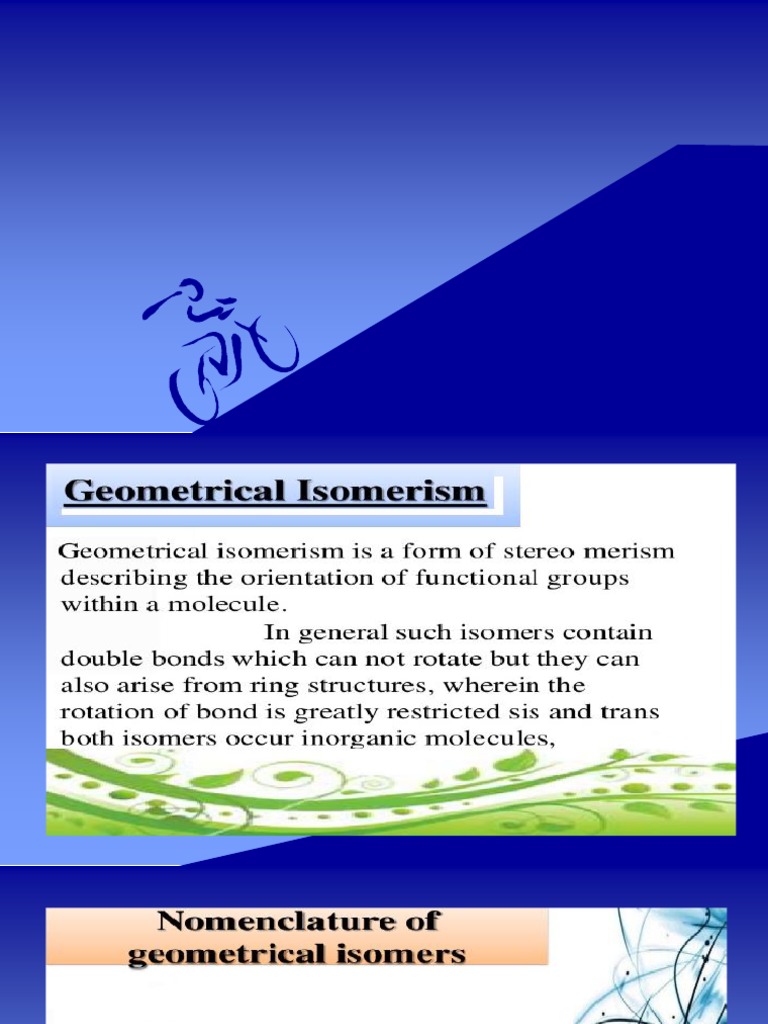 Geometric Isomerism | PDF
