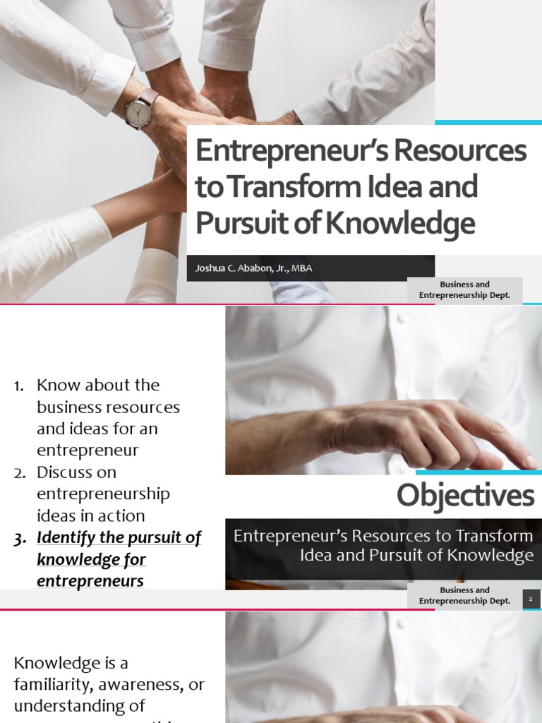 6 Pursuit of Knowledge | PDF | Entrepreneurship | Action (Philosophy)