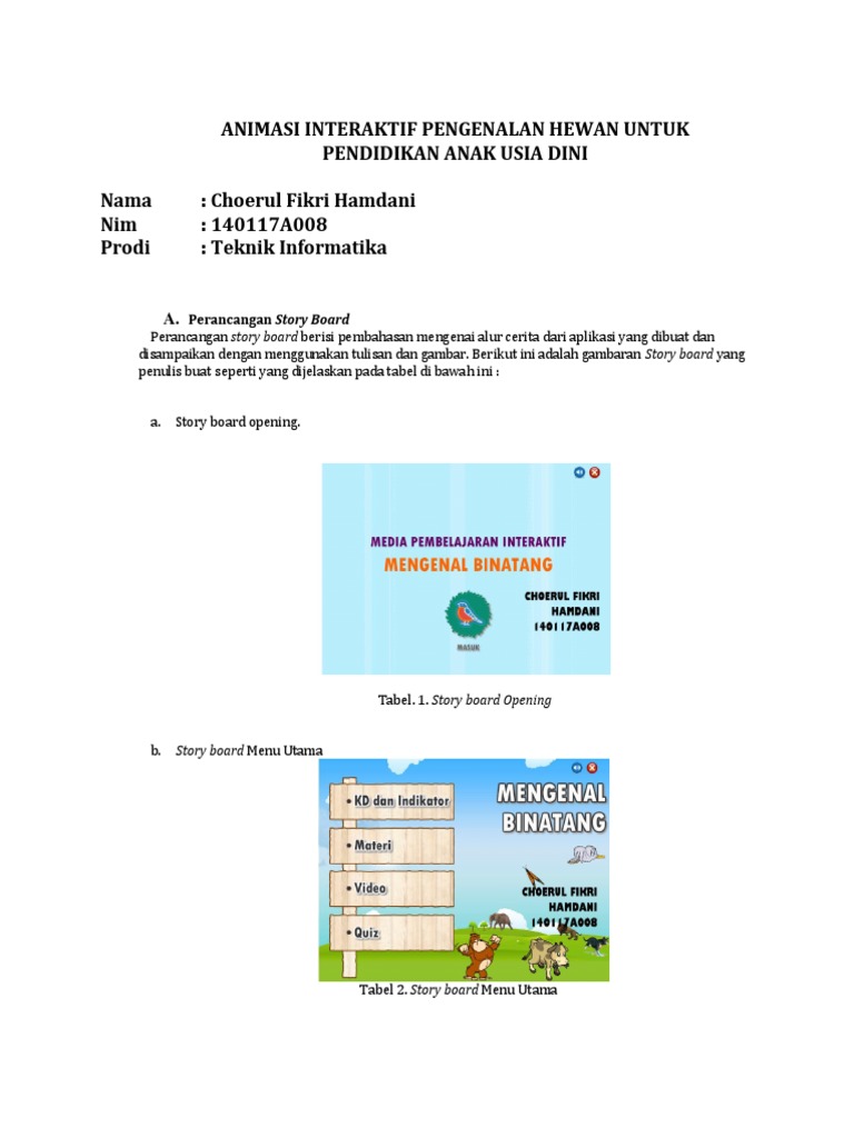 Choerul Story Board | PDF