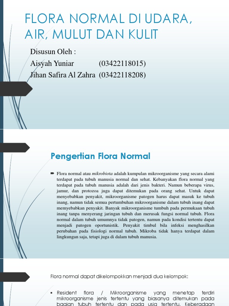 Flora Normal: Mikroba di Tubuh Manusia | PDF