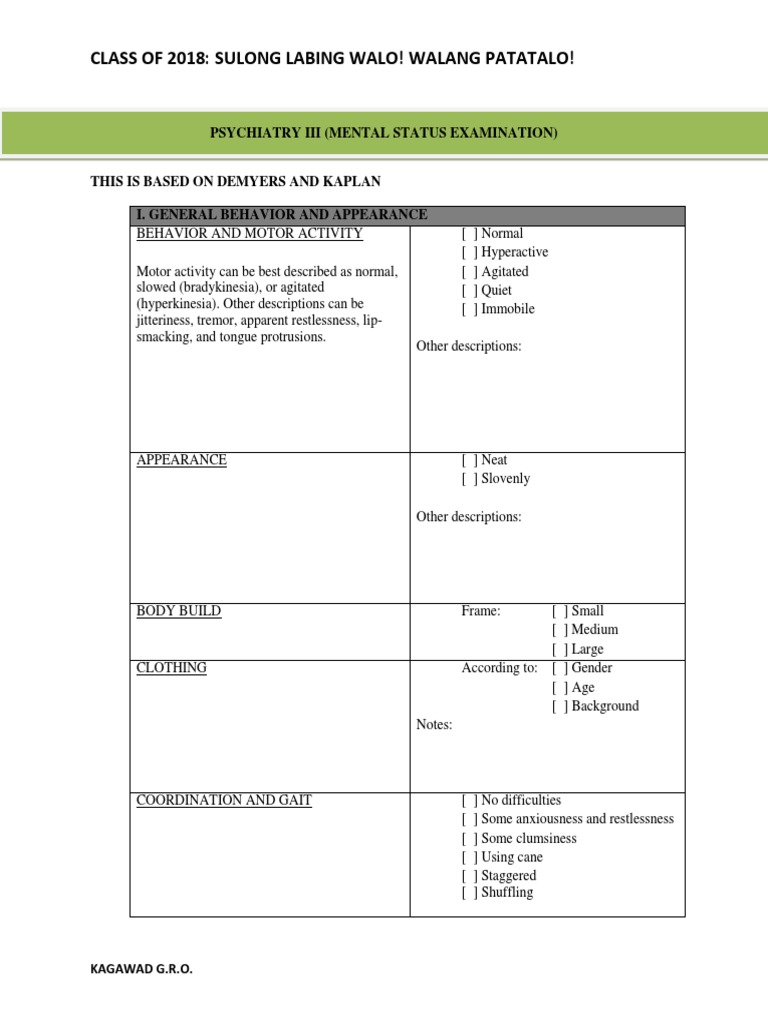 Checklist Mse | PDF | Memory | Cognitive Science
