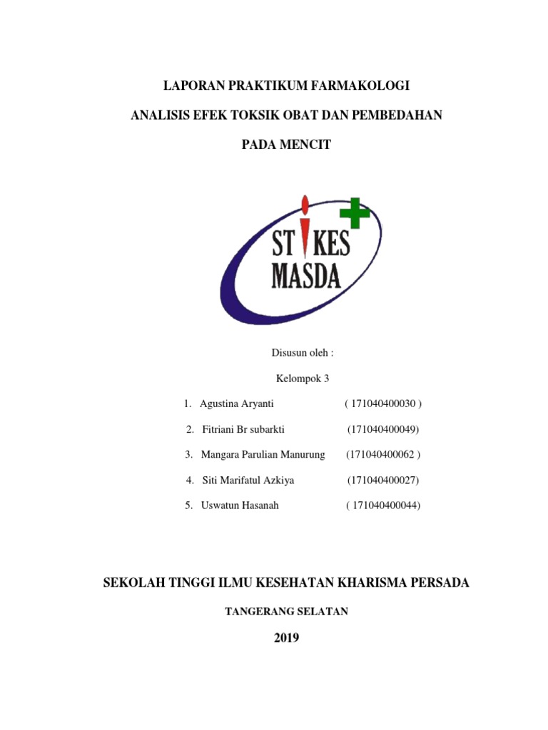 Efek Toksik Obat pada Mencit | PDF