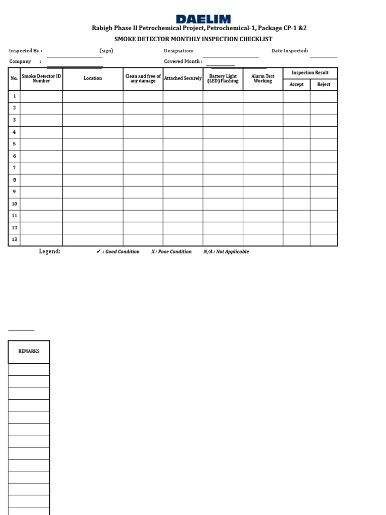 Smoke Detector Inspection | PDF