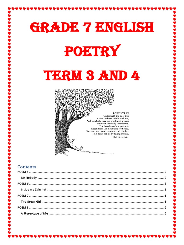 GRD 7 English Poetry | PDF