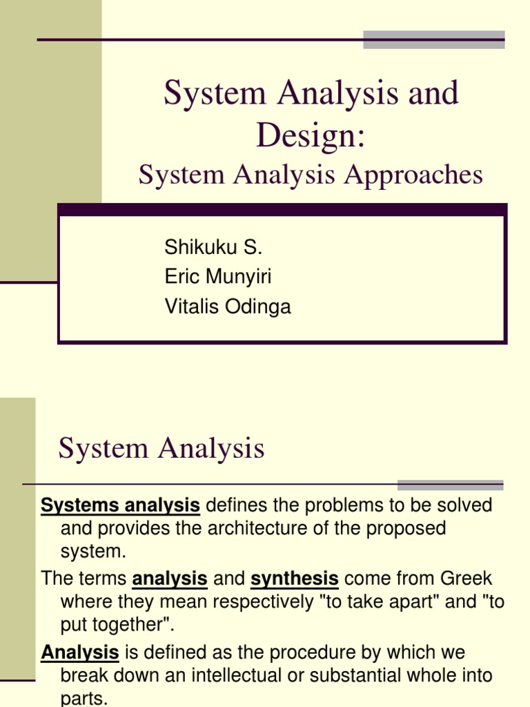 System Analysis and Design Assignment New2 | PDF | Feasibility Study | Software Prototyping