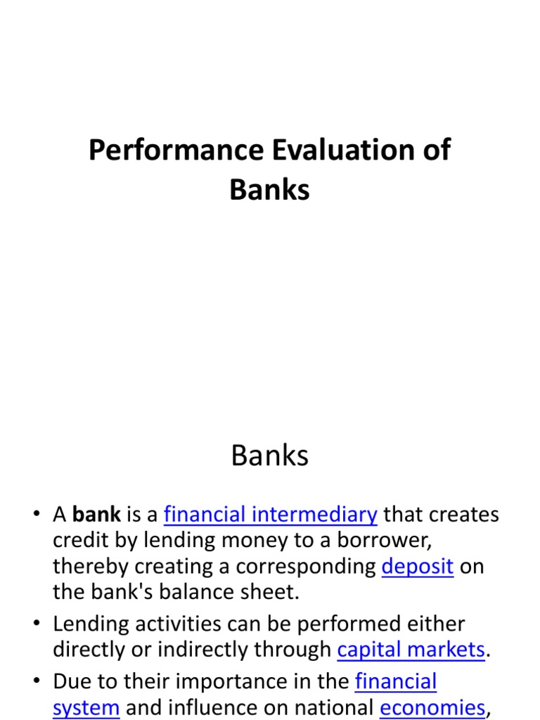 EPM-3.1 Performance Evaluation of Banks | PDF | Banks | Credit Card