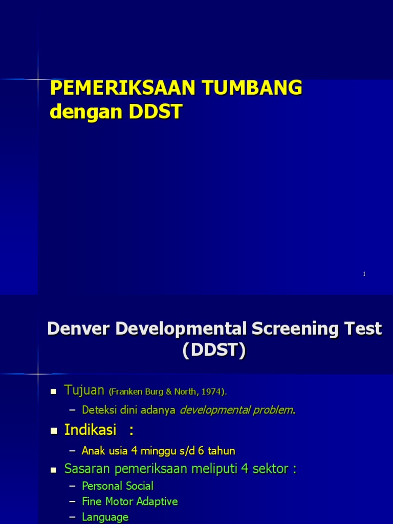 Pemeriksaan DDST | PDF