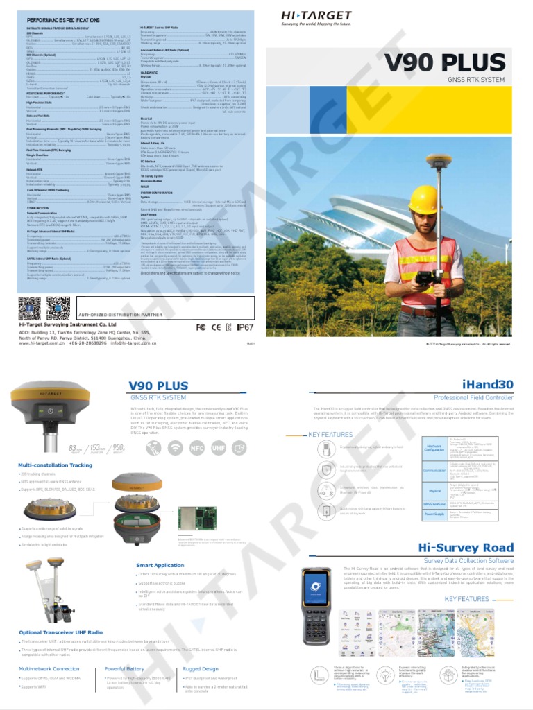 GNSS RTK Brochure | PDF | Ultra High Frequency | Global Positioning System