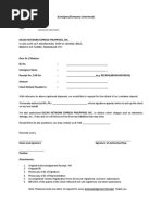 Container Guarantee Letter Template | PDF