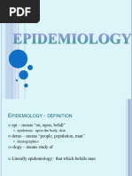 Epidemiology Lecture Notes | PDF | Infection | Sensitivity And Specificity