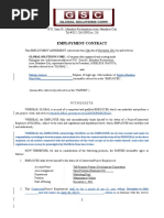 Project-Based Employment Contract | PDF | Employment | Taxes