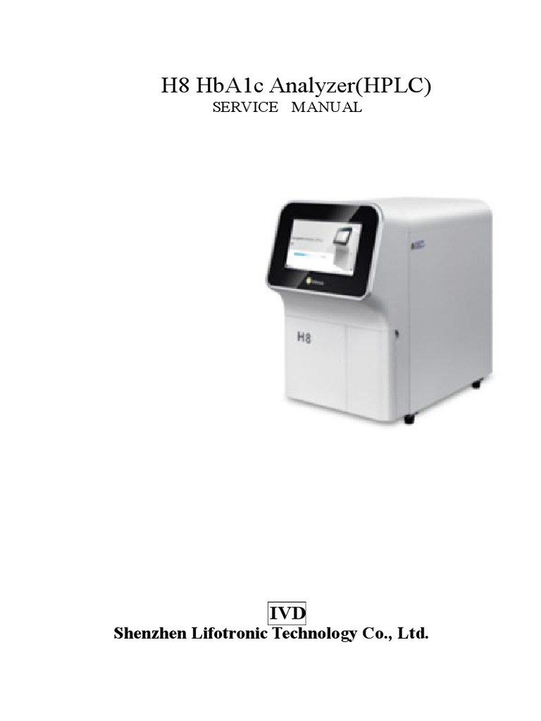 H8 Service Mannual | PDF | High Performance Liquid Chromatography | Pump
