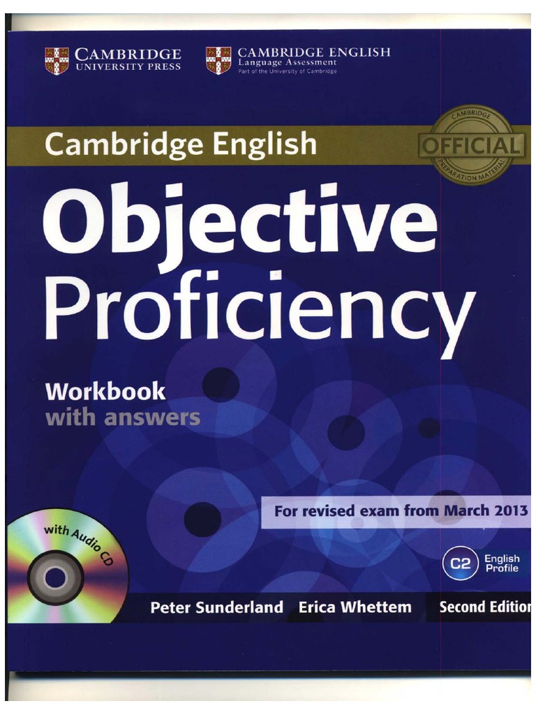 Objective Proficiency Workbook With Key 2ed 2013 120p | PDF