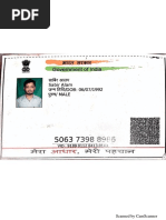 Aadhar Card Sample Format PDF | PDF