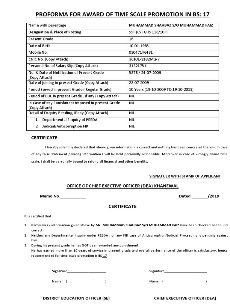 Proforma Time Scale | PDF | Common Law | Public Law