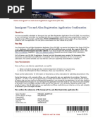 Nonimmigrant Visa - Confirmation Page | PDF | Travel Visa | Fingerprint