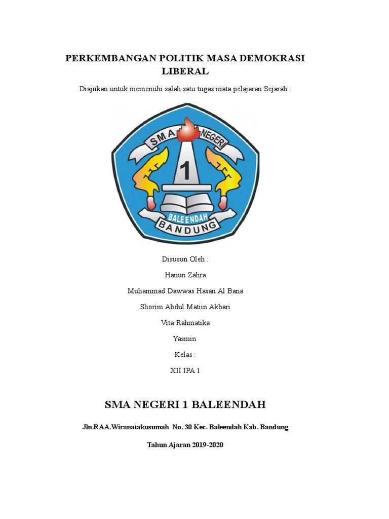 Masa Demokrasi Liberal Indonesia 1950 | PDF