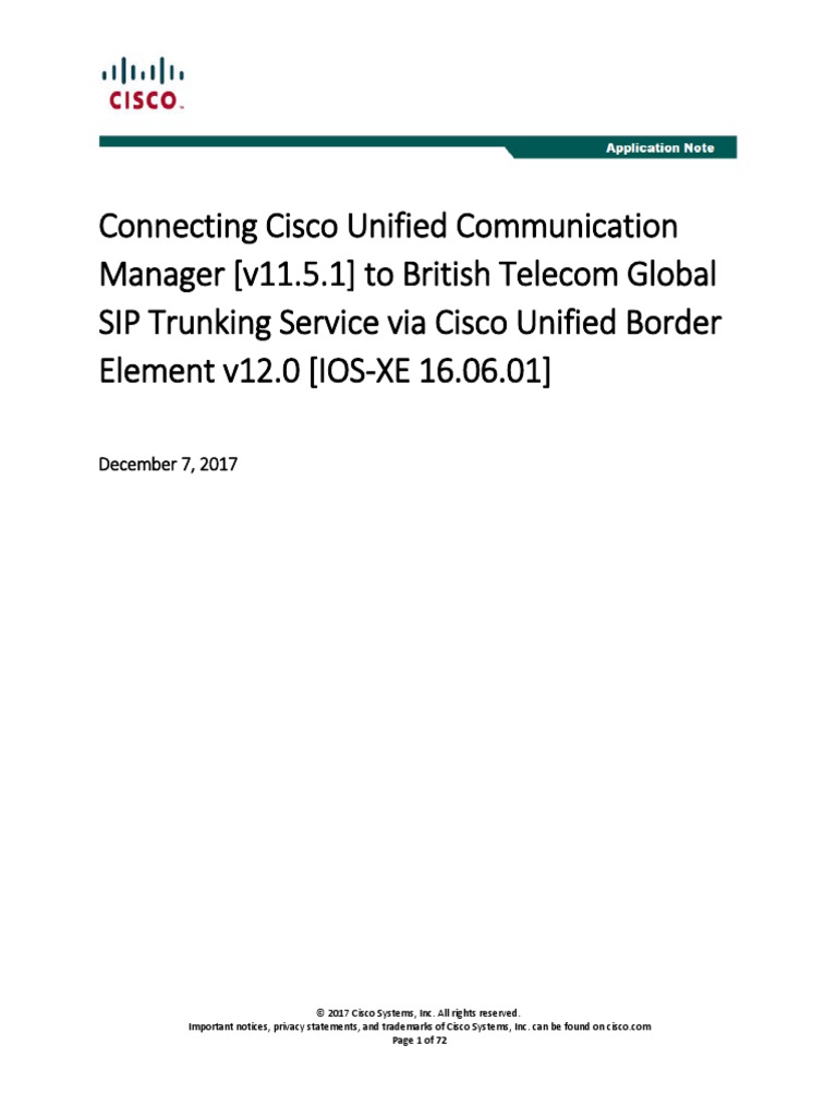 British Telecom All Ip Sip Trunking | PDF | Session Initiation Protocol ...