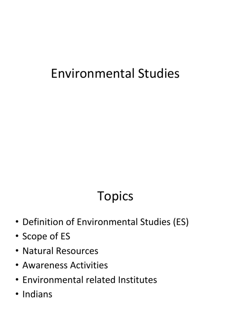 Environmental Studies | PDF | Sustainability | Recycling