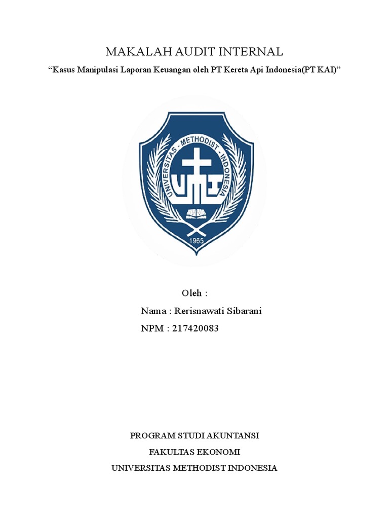 Makalah Audit Internal PT Kai | PDF