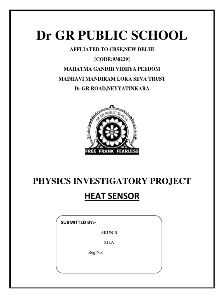 Physics Project Thermistor Class 12 | PDF | Electrical Resistance And ...
