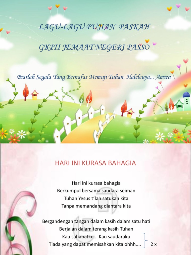 Lagu-Lagu Pujian Paskah | PDF