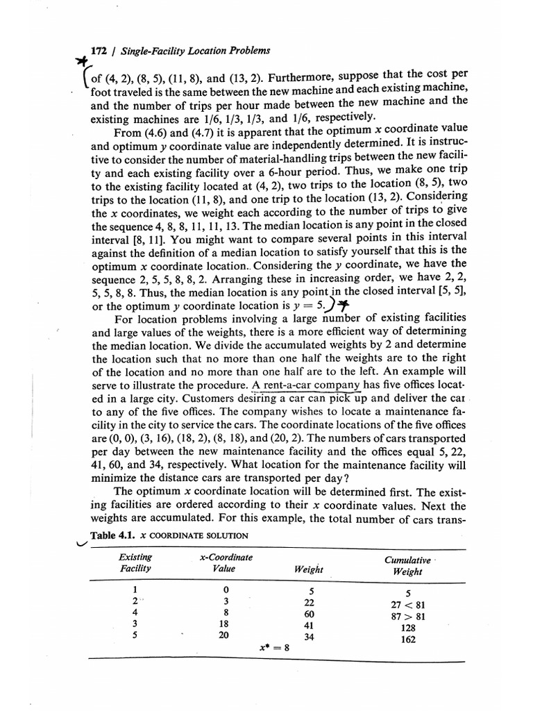 Chapter - Single Facility Location Problem | PDF