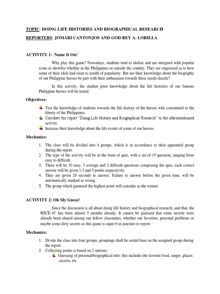 Doing Life History and Biographical Research | PDF | Behavioural Sciences | Psychological Concepts